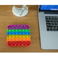 Pop Fidget Toy Silicone Bubble Popping Game | Rainbow Square - Walmart.com