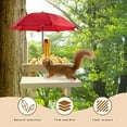 Squirrel Feeder for outdoor Wooden Squirrel Picnic Table Outside with ...
