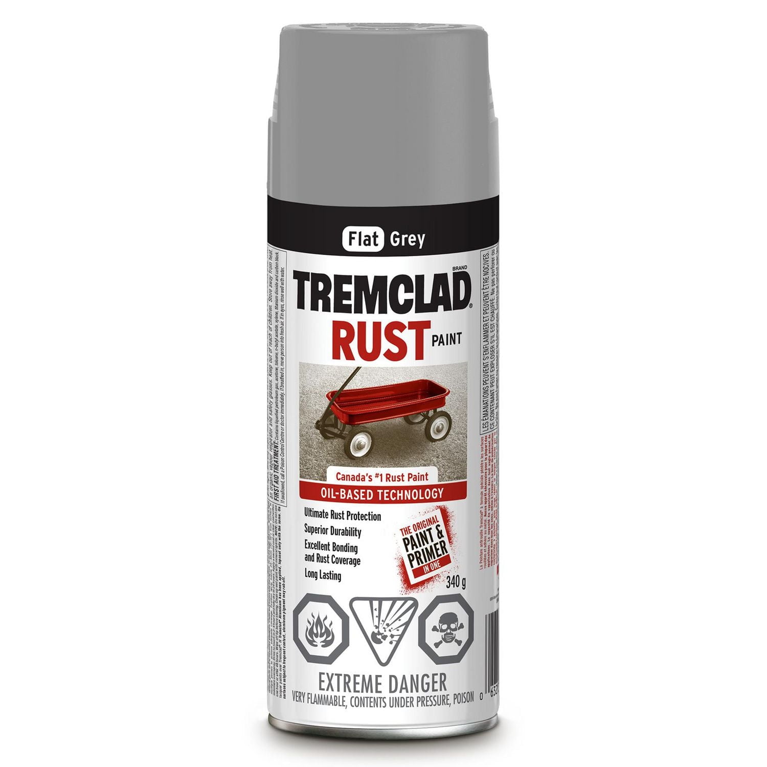 Click here for Tremclad Flat Grey Rust Paint 340g prices