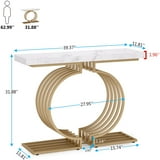Tribesigns Modern Console Entryway Table, 40 Inch Sofa Table with ...