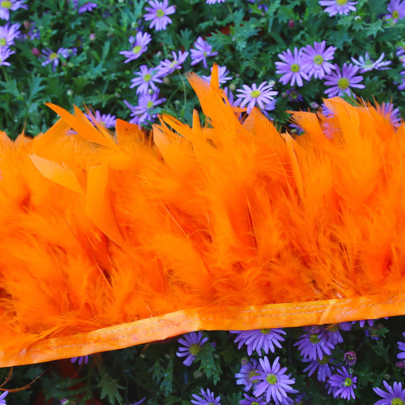 Pgeraug Feather strip 100cm 10 To 13CM Turkey Feather Trim Fringe For ...