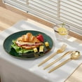 150PCS Green Plastic Plates - Green and Gold Disposable Include 25 Each ...