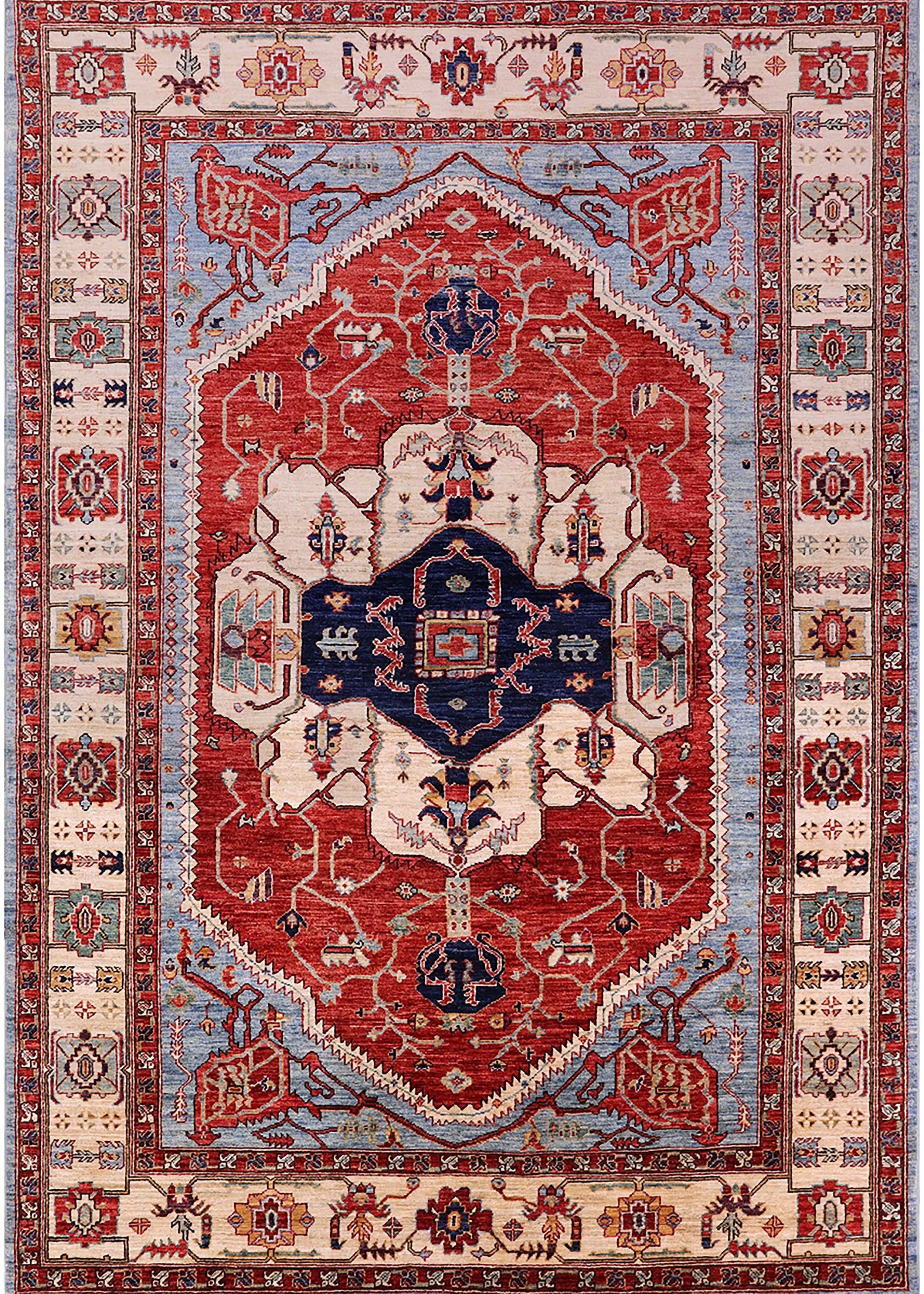 Ahgly Company Indoor Rectangle Mid-Century Modern Red Persian Area Rugs ...