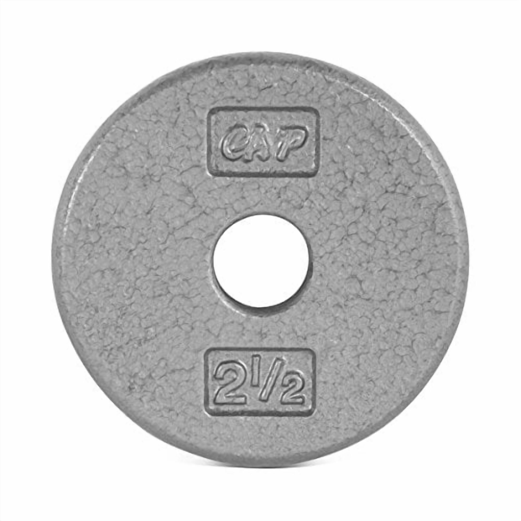 Cap Barbell Standard 1-Inch Cast Iron Weight Plate  2.5 Lb  Single  Grey 2.5