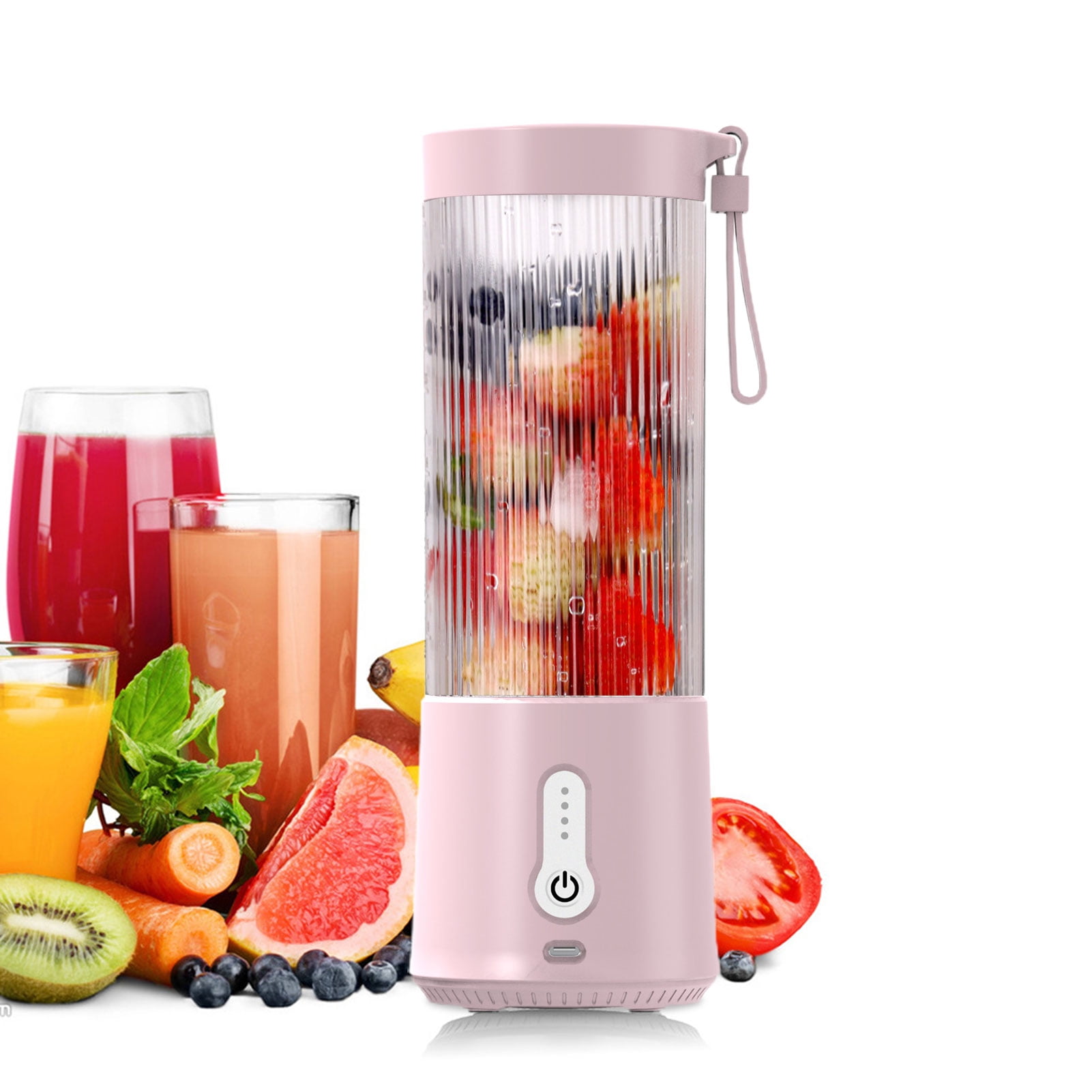 Washranp Electric Orange Juice Squeezer,Portable Food Grade 6Blades USB ...