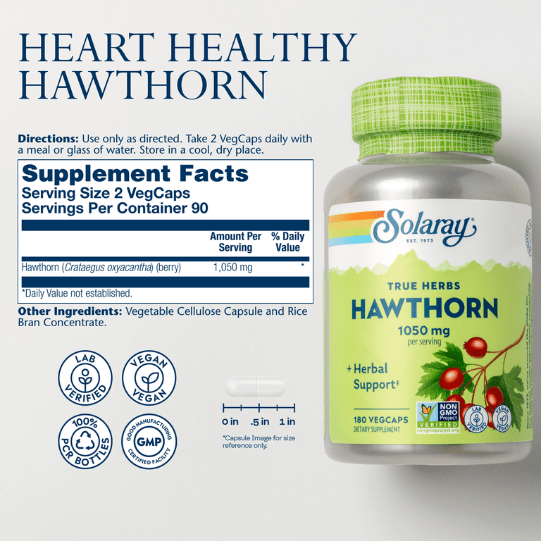 Hawthorn Berry By Solaray Supplements