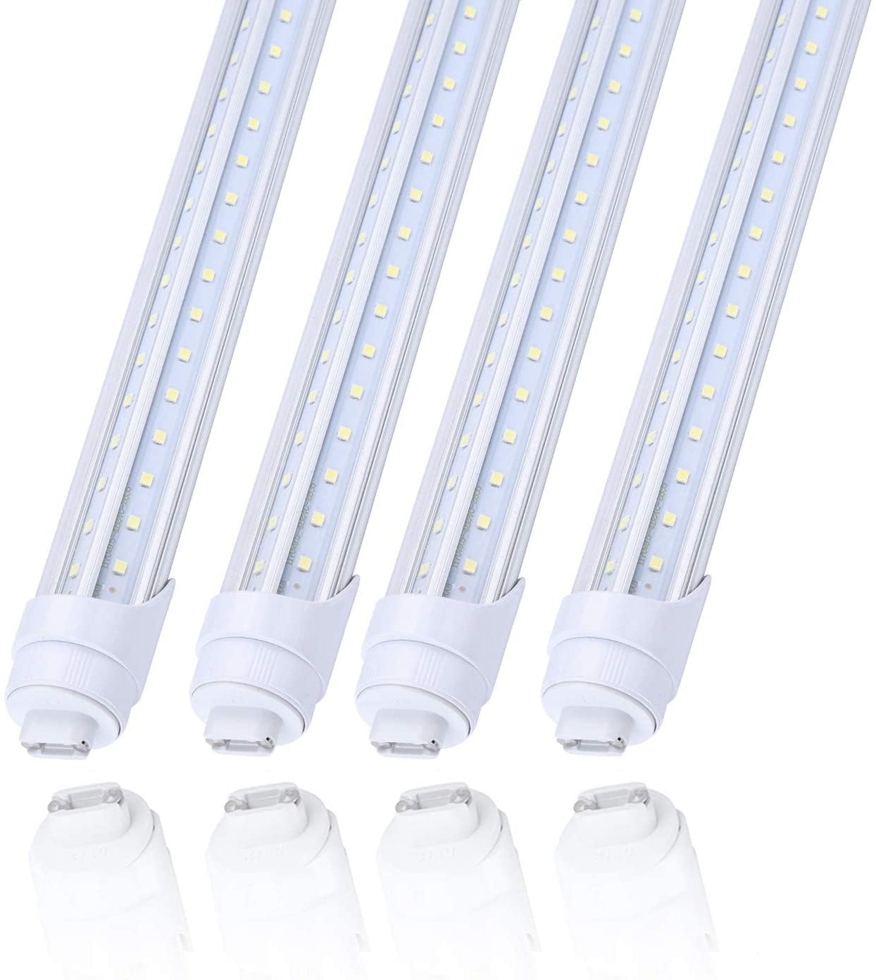 Free Shipping! R17d 8ft Led Light Tube Ho 2Pin 6000k 65W T8 V Shape ...