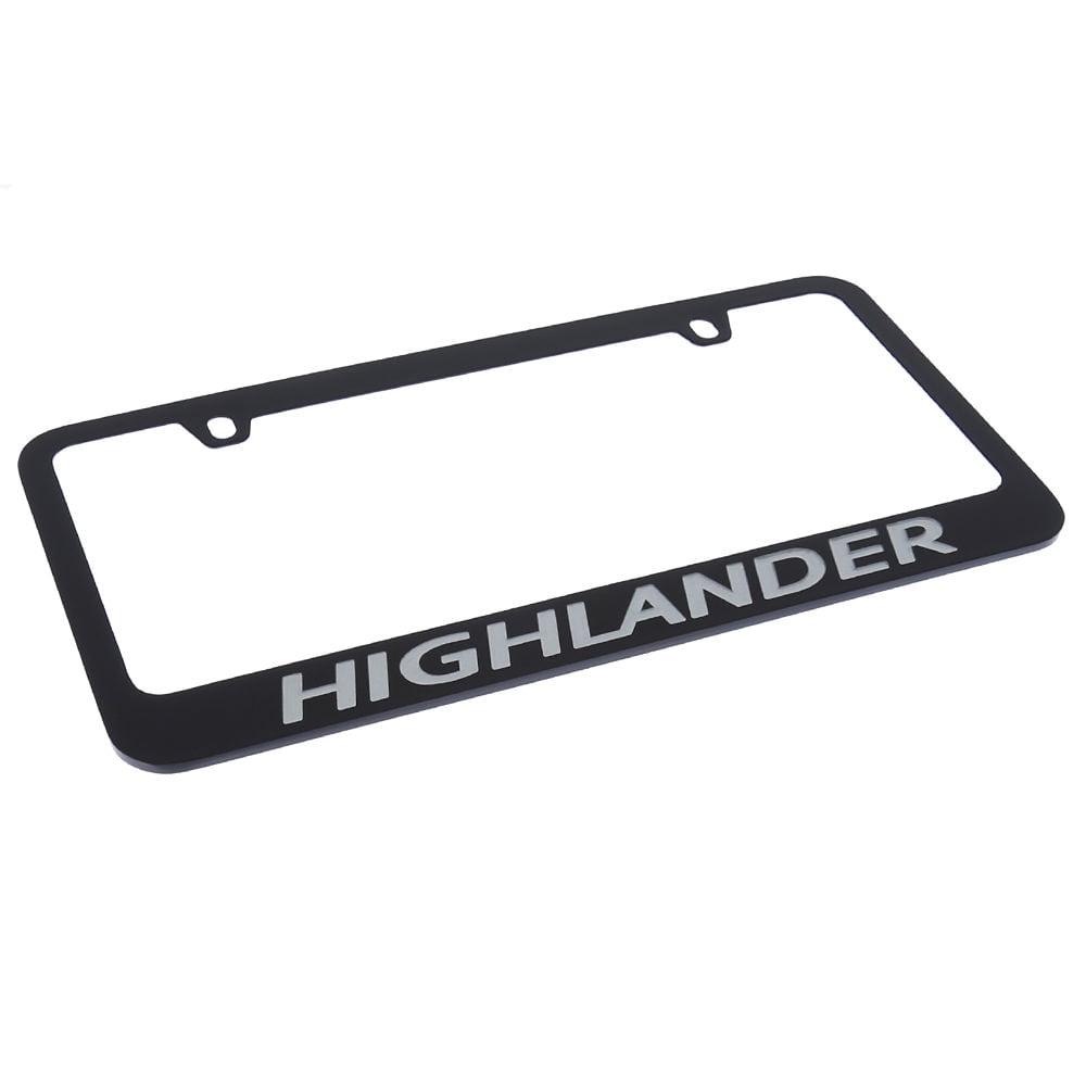 Toyota Highlander Logo License Plate Frame (Black) - Walmart.com ...