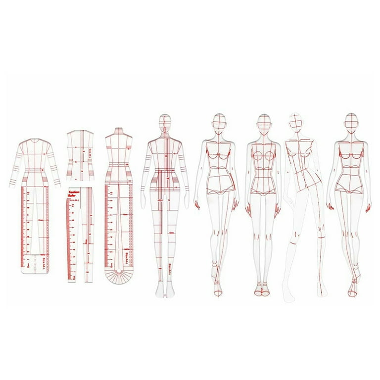 Fashion Figure Sketches Template