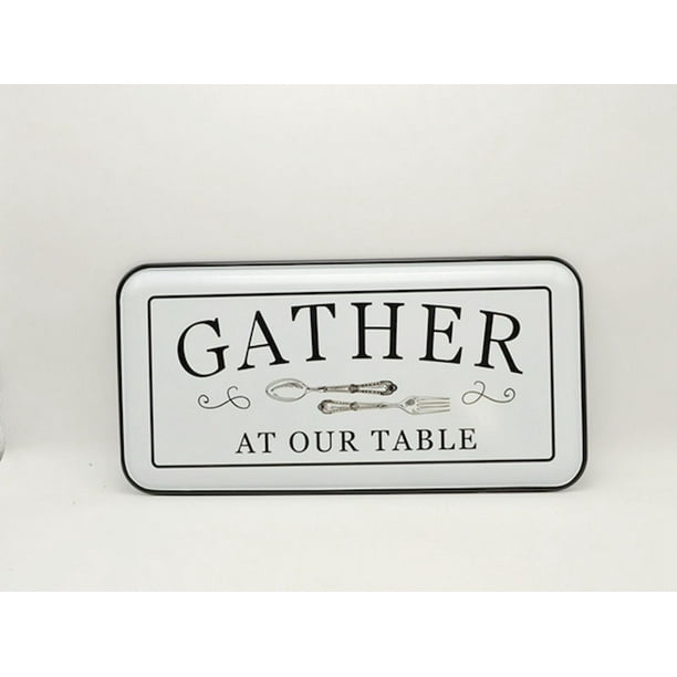 "Gather" Metal Sign - Walmart.com