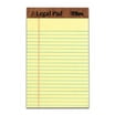 Mead® Junior Legal Pad, 5" x 8", 50 Sheets, Canary Yellow, Pack of 24 ...
