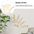6 PCS Wood Cut Out Words Home Versatile Decoration Match Any - Walmart.com