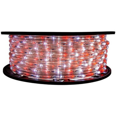 Wintergreen 150ft Warm White LED Rope Light, Indoor-Outdoor, 120V, 1/2 ...