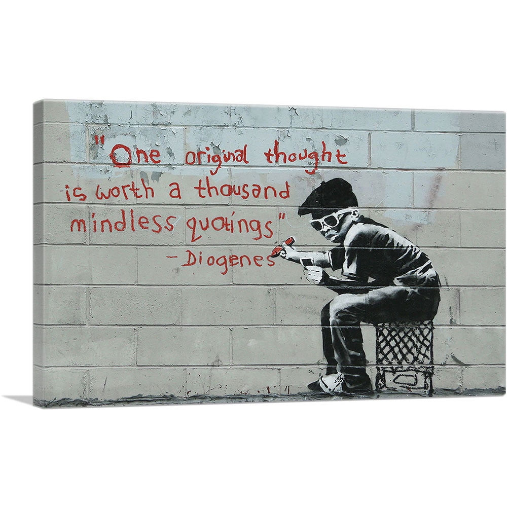 ARTCANVAS One Original Thought Worth a Thousand Quotings Canvas Art ...