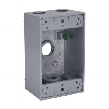 Bell 5320-5 Outlet Box, Aluminum, 1 Gang, Gray - Walmart.com
