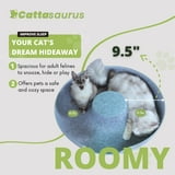 Cattasaurus Peekaboo Cat Cave Tunnel Bed for Cats up to 45 lbs (Light Gray, Jumbo) - Walmart.com