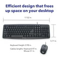 Verbatim Slimline Wired Keyboard and Mouse Combo USB Plug-and-Play ...