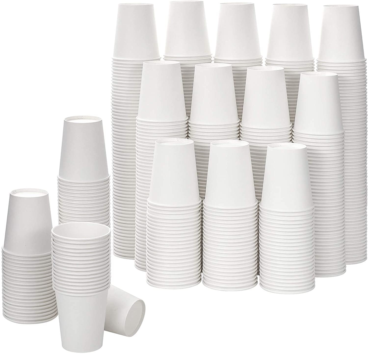 Clerance! 16 oz White Paper Cups, Disposable Paper Cups, Heavyduty Hot ...