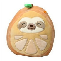 "Kellytoy Squishmallow 8"" Simon The Orange Sloth Plush - Soft, Squishy ...