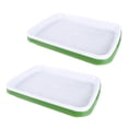 BIMZUC 2-Tier Plastic Kitchen Seed Sprouter Sprouting Tray Set with ...