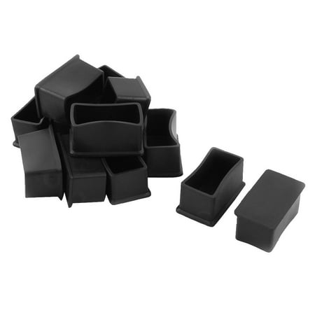 Dormitory Rubber Rectangle Shaped Anti-slip Furniture Leg Cover Cap Pad ...