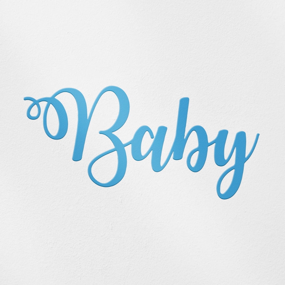 Transparent Decal Stickers Of Baby (Azure Blue) Premium Waterproof ...