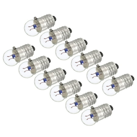 Uxcell 2.5V E10 Warm Yellow Light Mini Incandescent Bulbs with Box 30 ...