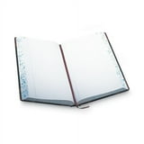"Account Record Book, Record-Style Rule, Black/red/gold Cover, 13.75 X ...