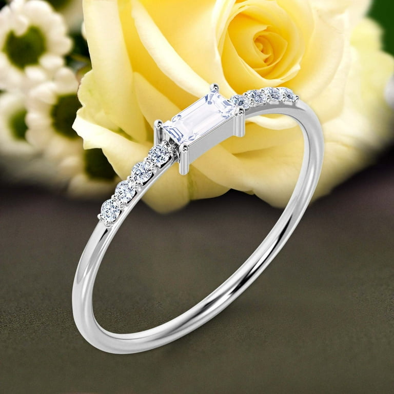 White Gold Promise Rings For Girlfriend