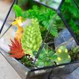 Raindrops 5 Pcs Mini Green Plant Decorations Realistic Miniature Plants ...