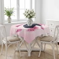 Graduation Cap Flowers Roses Table Cloth 54x54in, Waterproof Square ...