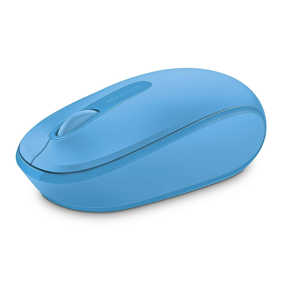 Microsoft Wireless Mobile Mouse 1850 - mouse - 2.4 GHz - cyan blue ...