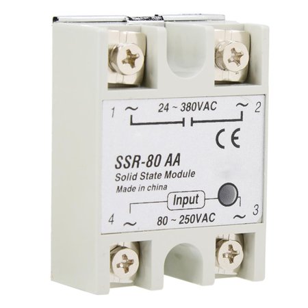 80A Single Phase Solid State Relay Solid Relay Switch Module SSR-80AA ...