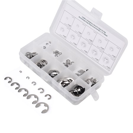E Clip Washer, Opening Design 120Pcs E Circlip High Thrust Load ...