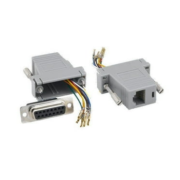 Kentek D-Sub Modular Adapter DB25 Female to RJ12 RJ-12 Female F/F ...