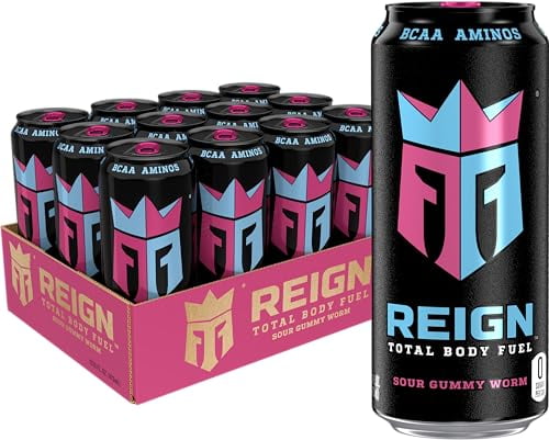 Reign Total Body Fuel, Sour Gummy Worm, Fitness & Performance Drink, 16 ...