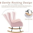 KINFFICT Accent Rocking Chair for Nursery, Upholstered Glider for ...