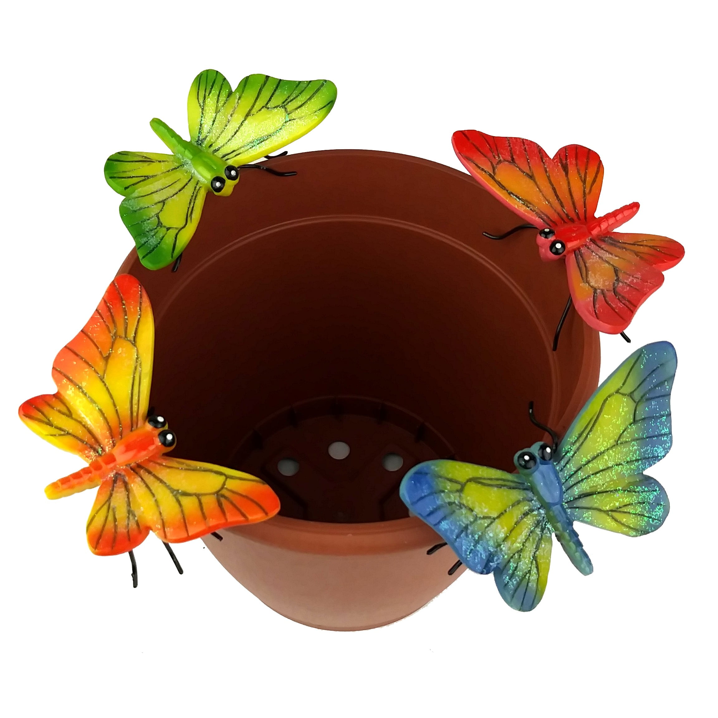 Land & Sea LS11174BF Butterfly Flower Pot Sitter Hanger - 4 Piece ...
