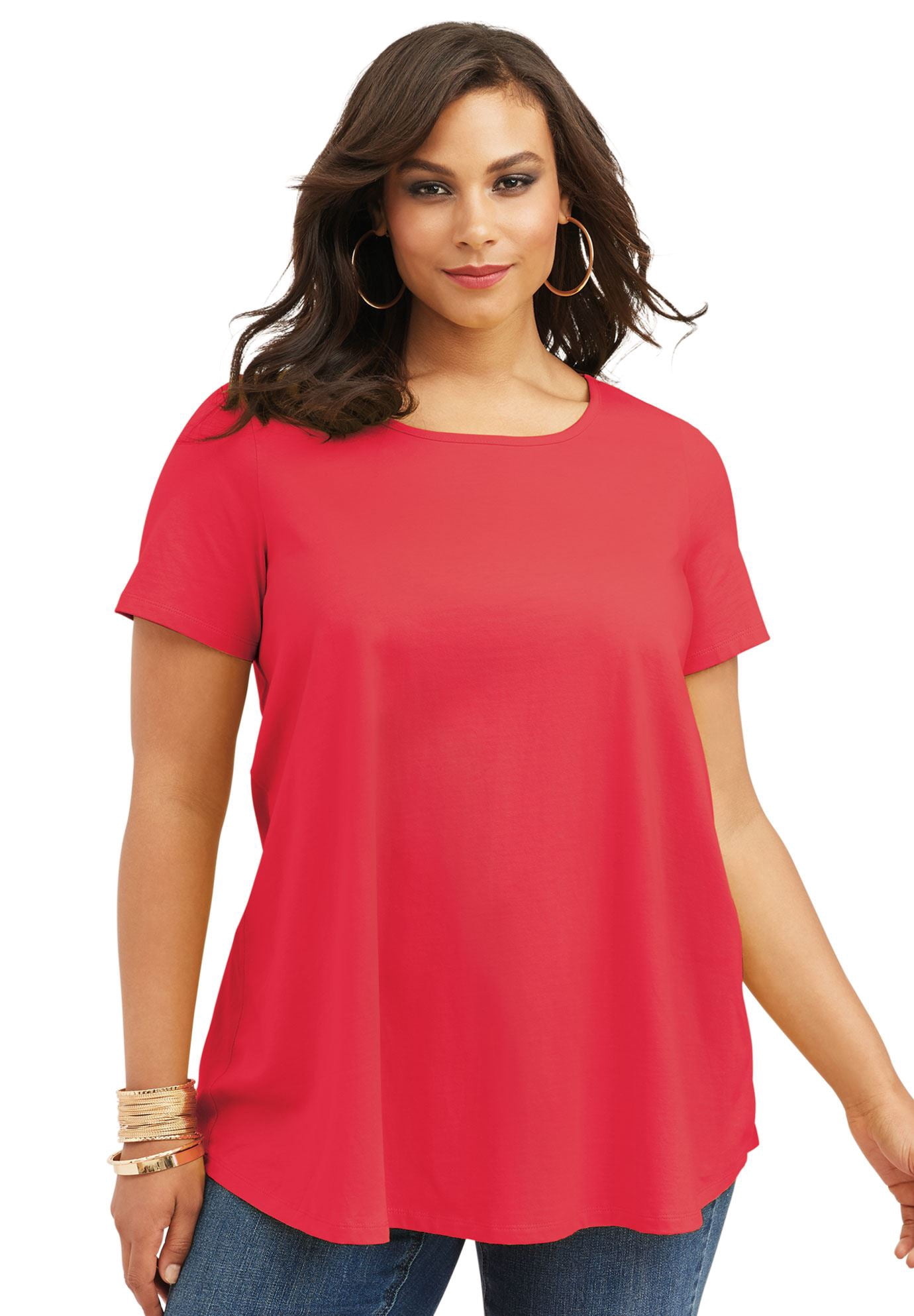 Plus Size Ultimate Trapeze Tee - Walmart.com
