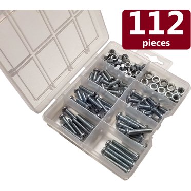 VIGRUE 205PCS 304 Stainless Steel Rivet Nut Assort Set Flat Head Threaded Rivetnut Insert ...
