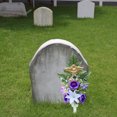 20in Outdoor Artificial Floral Stake - Purple Ranunculus & White Lily ...