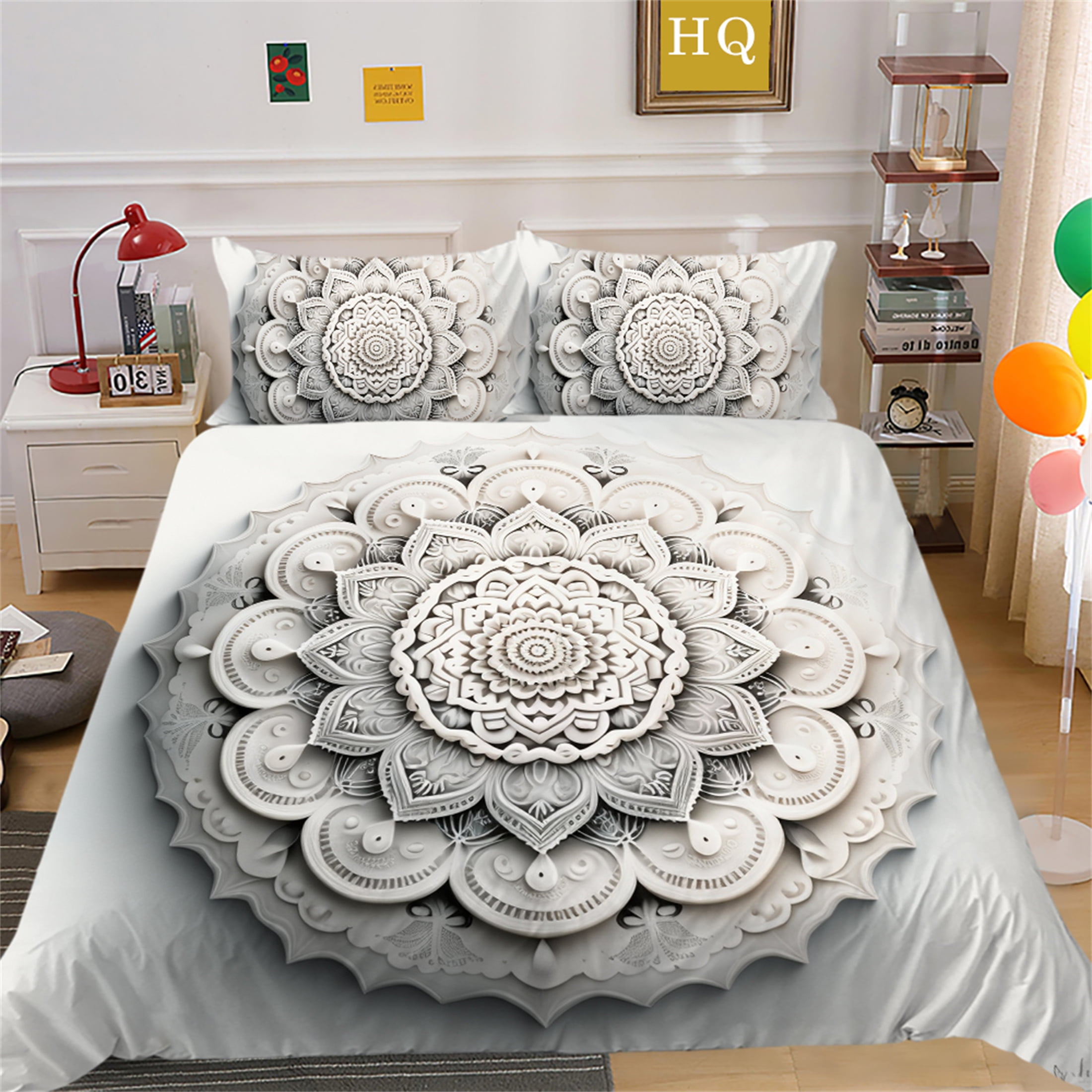 Beautiful 3D Bohemian Mandala Flower Bedding Set Bedding Suit Comforter ...