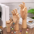 Uxcell 10" Wooden Hand Model, Artist Mannequin Right and Left Hand ...