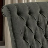 Furniture America Verona Tufted Dining Bench - Rustic Fabric - Walmart.com