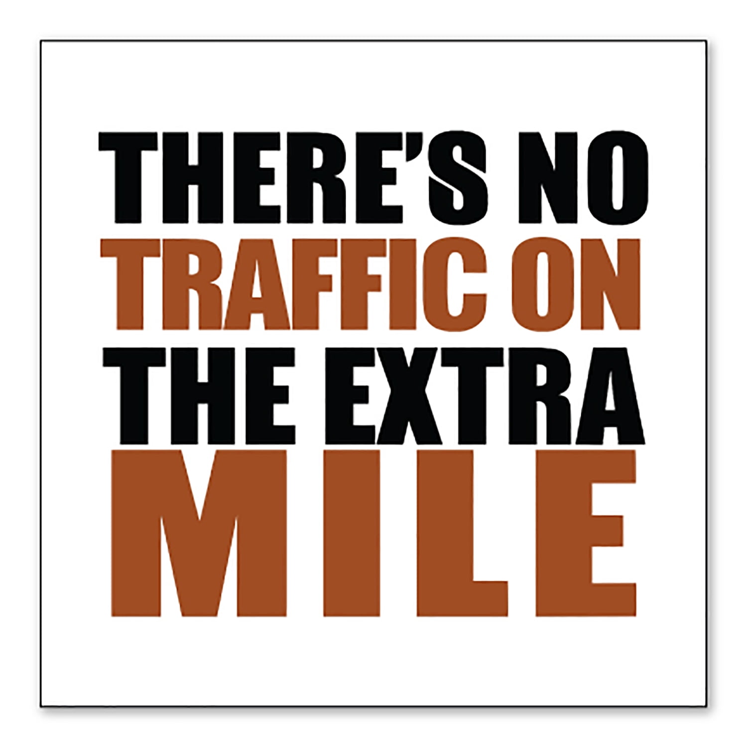 DistinctInk Custom Bumper Sticker - 8" x 8" Decorative Decal - White ...