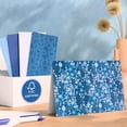 4x6 Blank Note Card and Envelope Set, 100 Pack, Navy Blue with Stickers ...