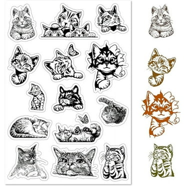 1sheet Bee and Honey Silicone Clear Stamp Birthday Cake and Transparent ...