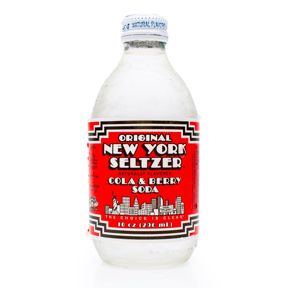 New York Seltzer Cola & Berry Soda 12/10 fl. oz. bottle Case - Walmart ...