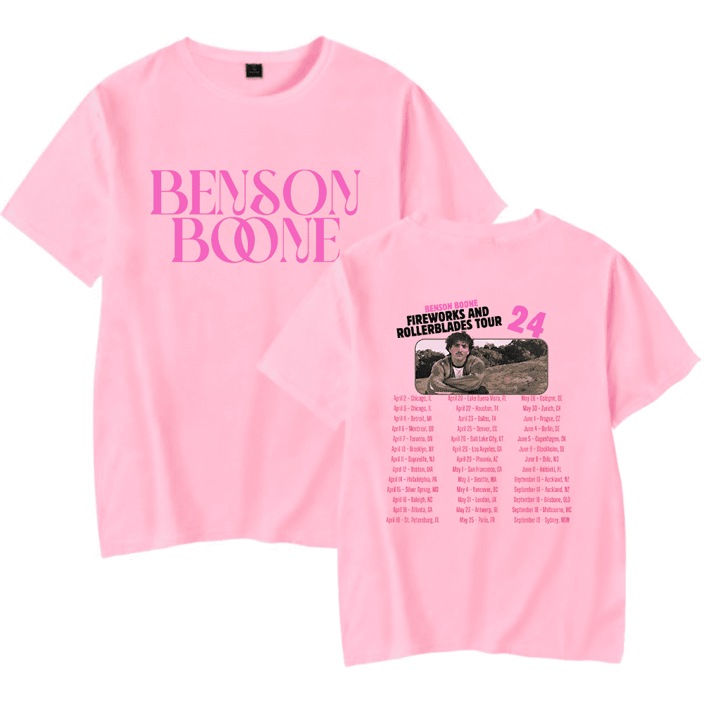Click here for Thnclzx Benson Boone Merch T-Shirt Fireworks And R... prices
