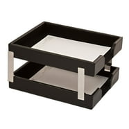 Rustic Brown Leather Legal-Size Letter Tray - Walmart.com